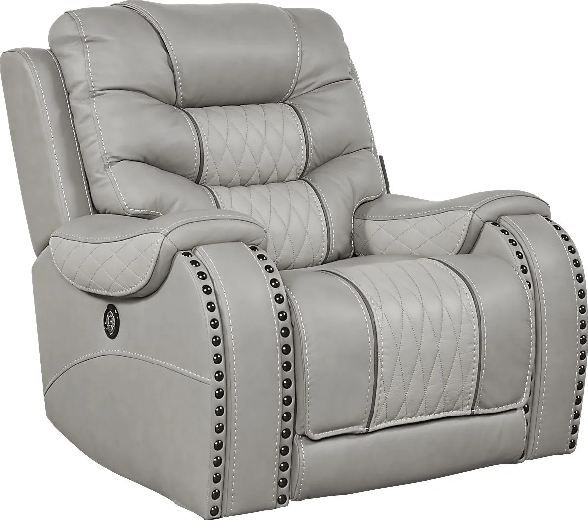 Eric church highway to home headliner gray leather reclining sofa store