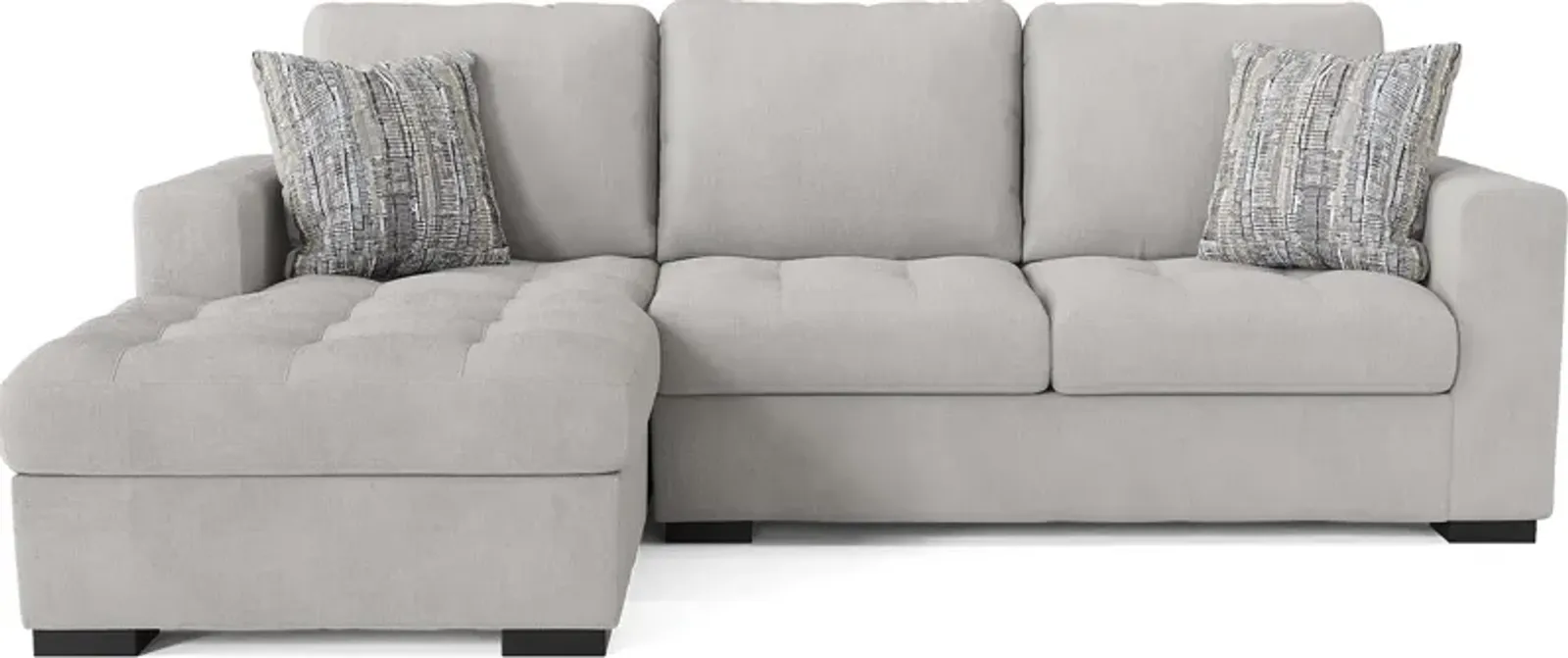 Angelino Heights Gray 2 Pc Sleeper Sectional by Rooms To Go Furniture