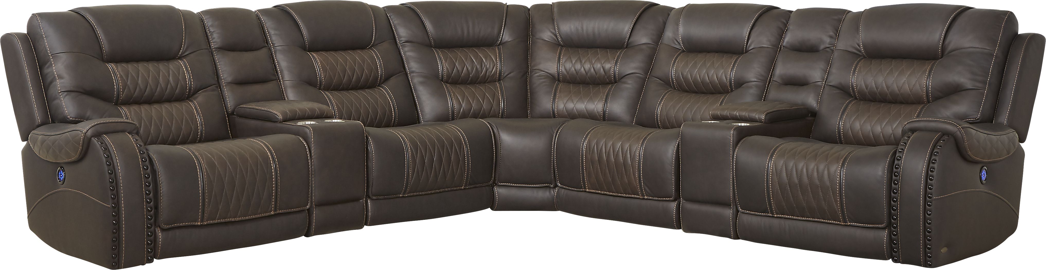 Eric Church Highway To Home Headliner Brown Leather 7 Pc Dual Power ...