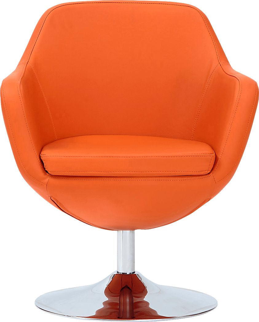 Rantoul Orange Accent Chair