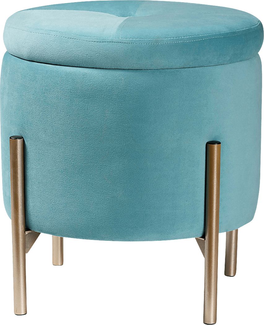 Causton Blue Ottoman