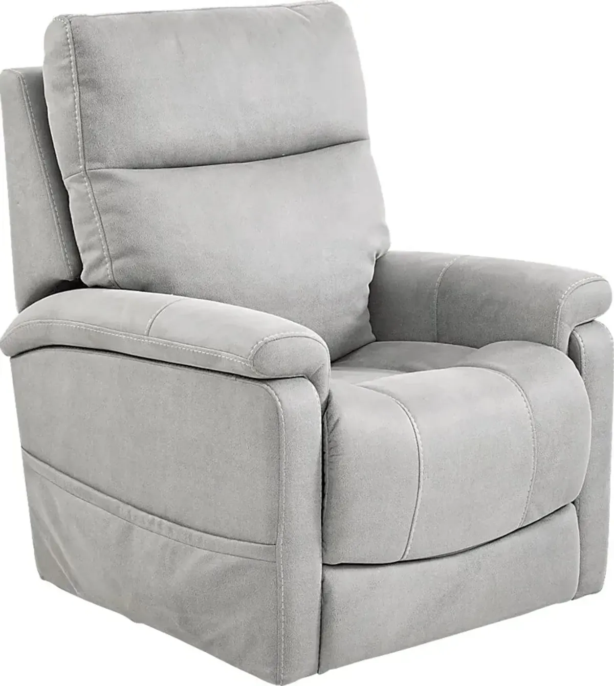 Swansea Gray Power Recliner by Rooms To Go | Furniture.com