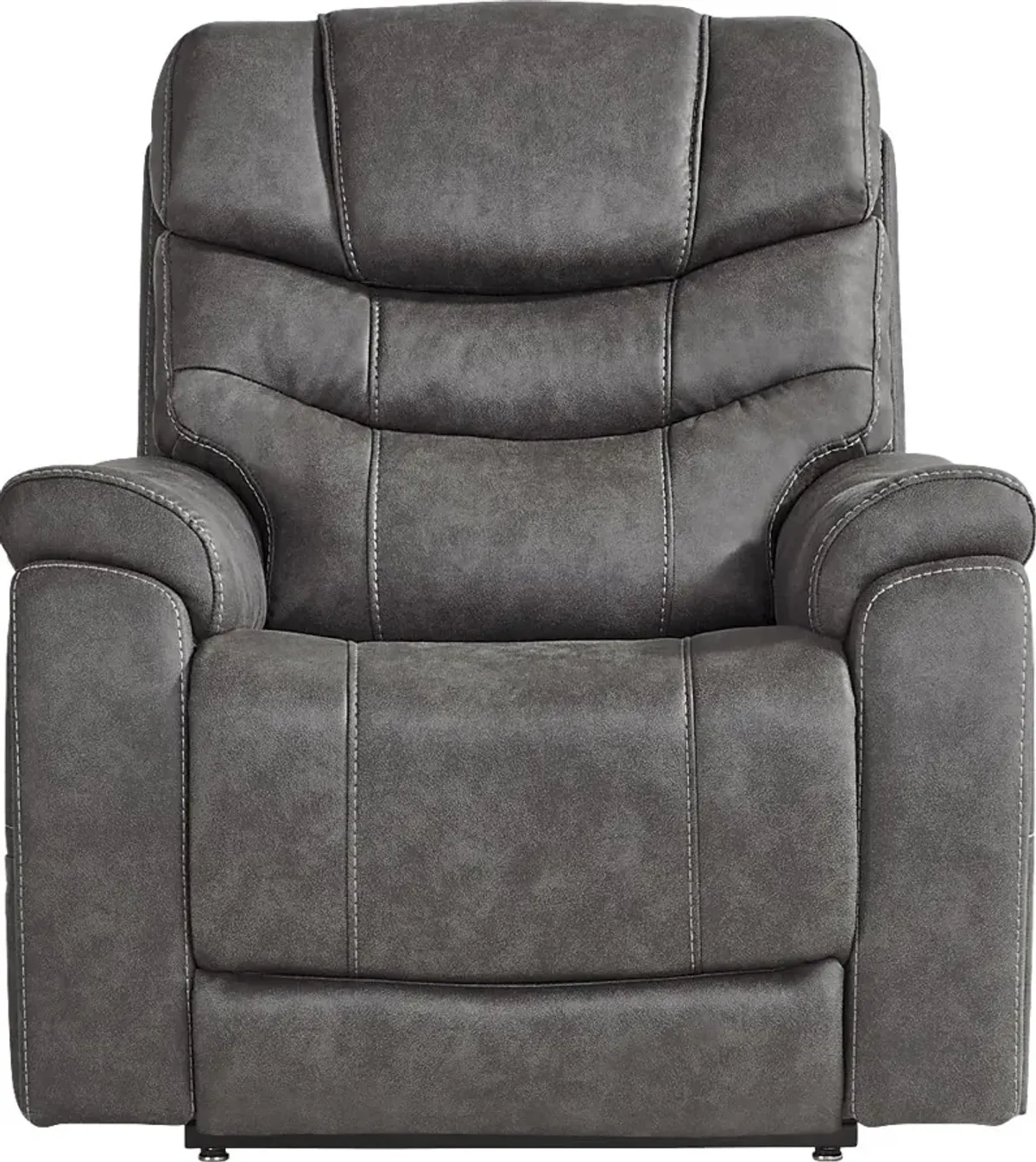 Morgan Hill Gray Triple Power Lift Recliner by Rooms To Go | Furniture.com