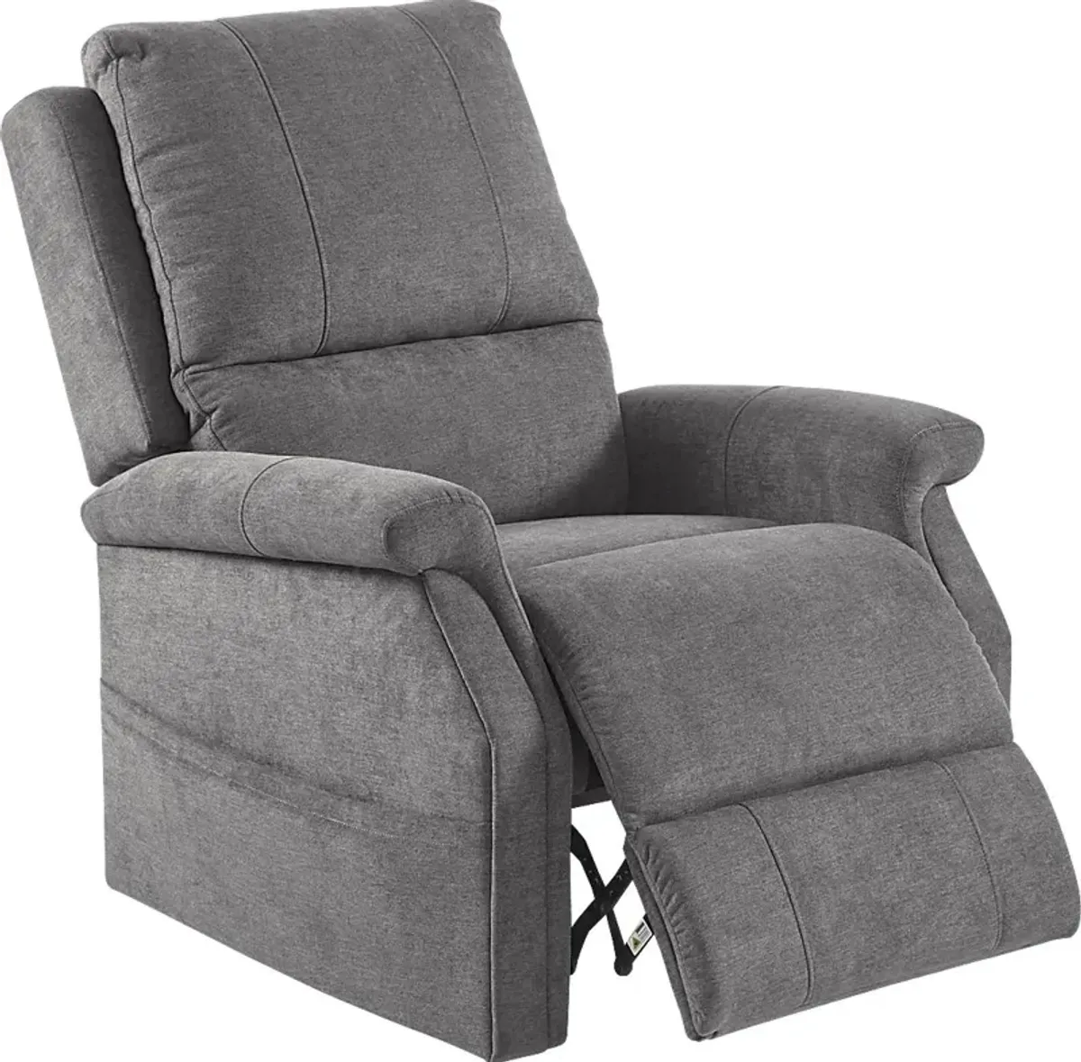 Swansea Gray Power Recliner by Rooms To Go | Furniture.com
