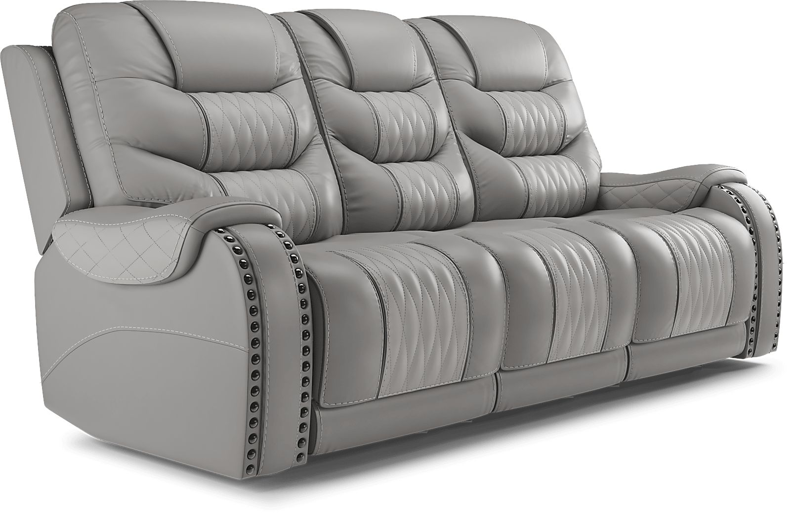 Eric Church Highway To Home Headliner Gray Leather 7 Pc Living Room ...