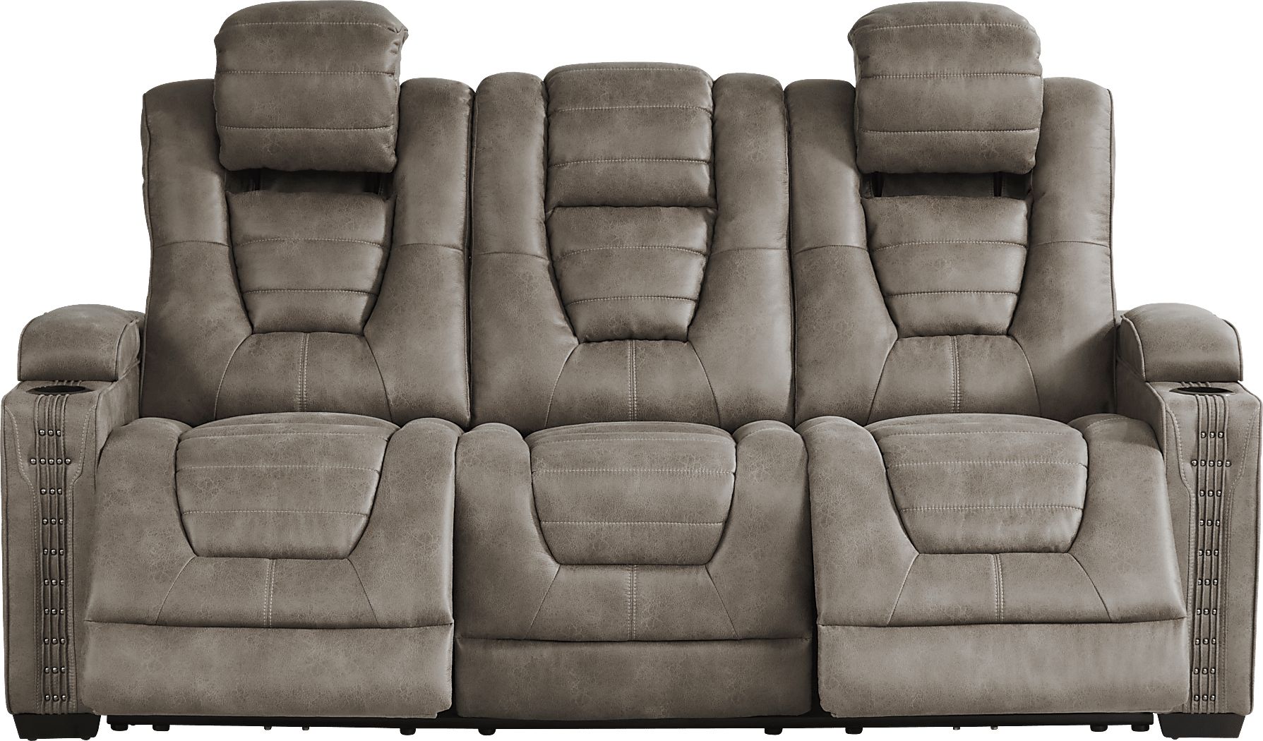 Eric Church Highway To Home Chief Taupe 7 Pc Living Room with Dual ...