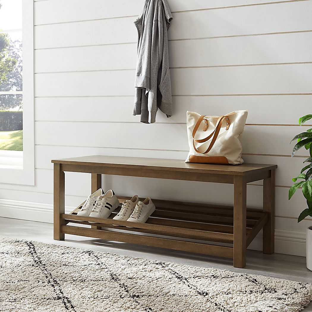 Elliron Brown Entry Bench