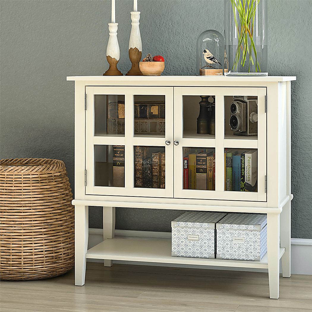 Kuchn White Accent Cabinet
