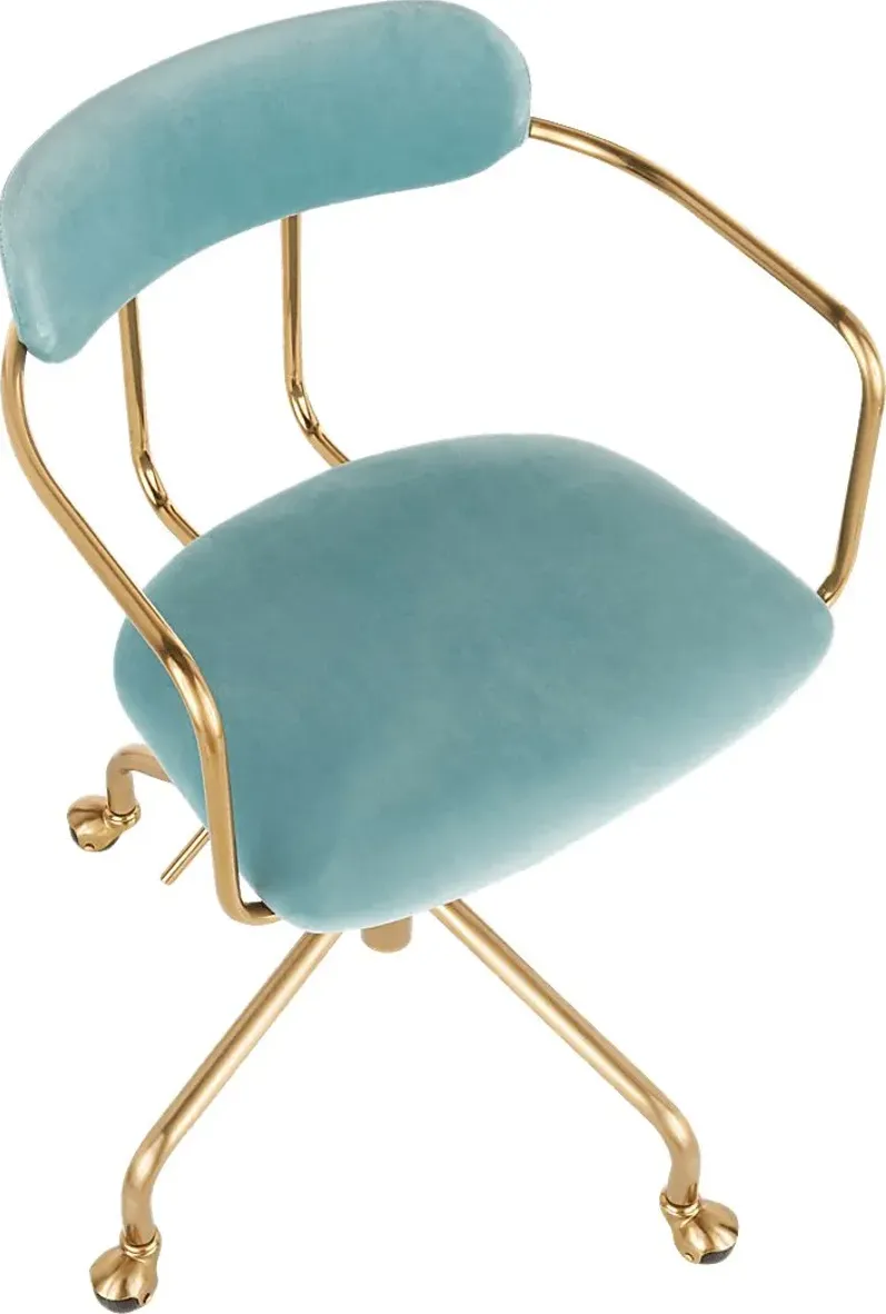 Corkern Blue Desk Chair