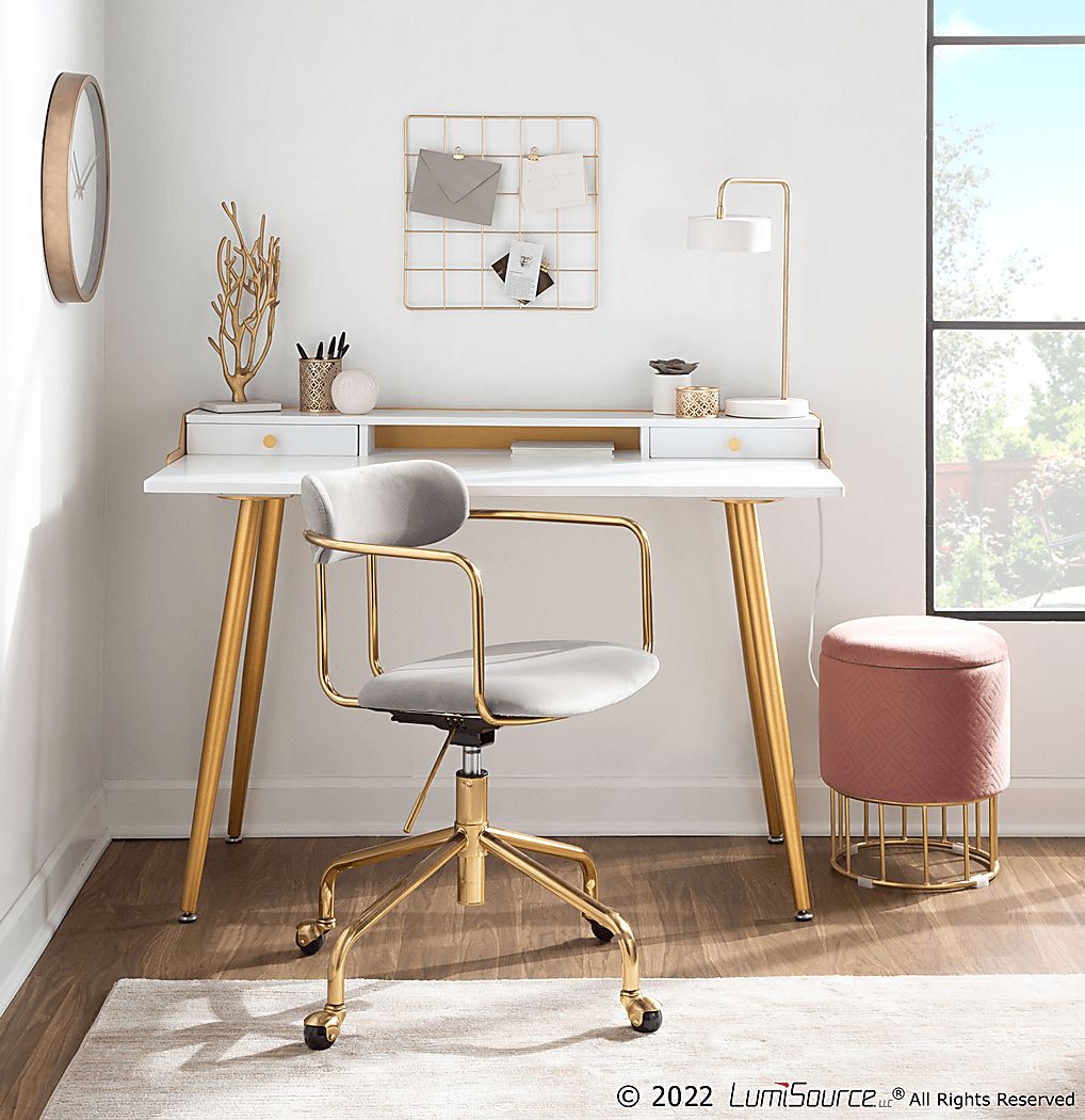 Sweetshade Silver Office Chair