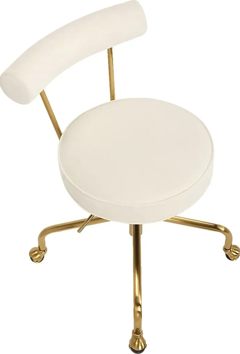 Asled Cream Office Chair