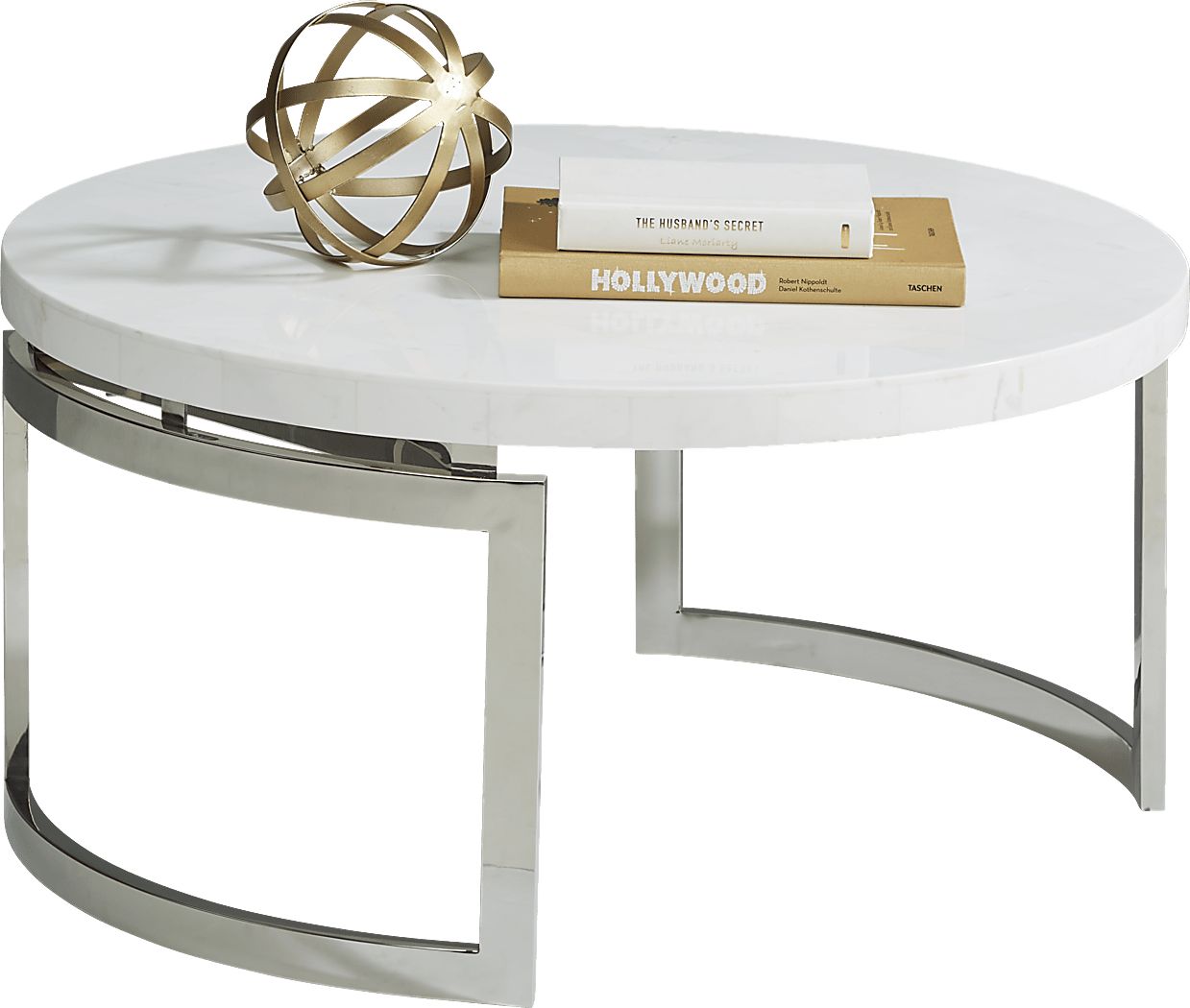 Nerissa Round Metal Cocktail Table