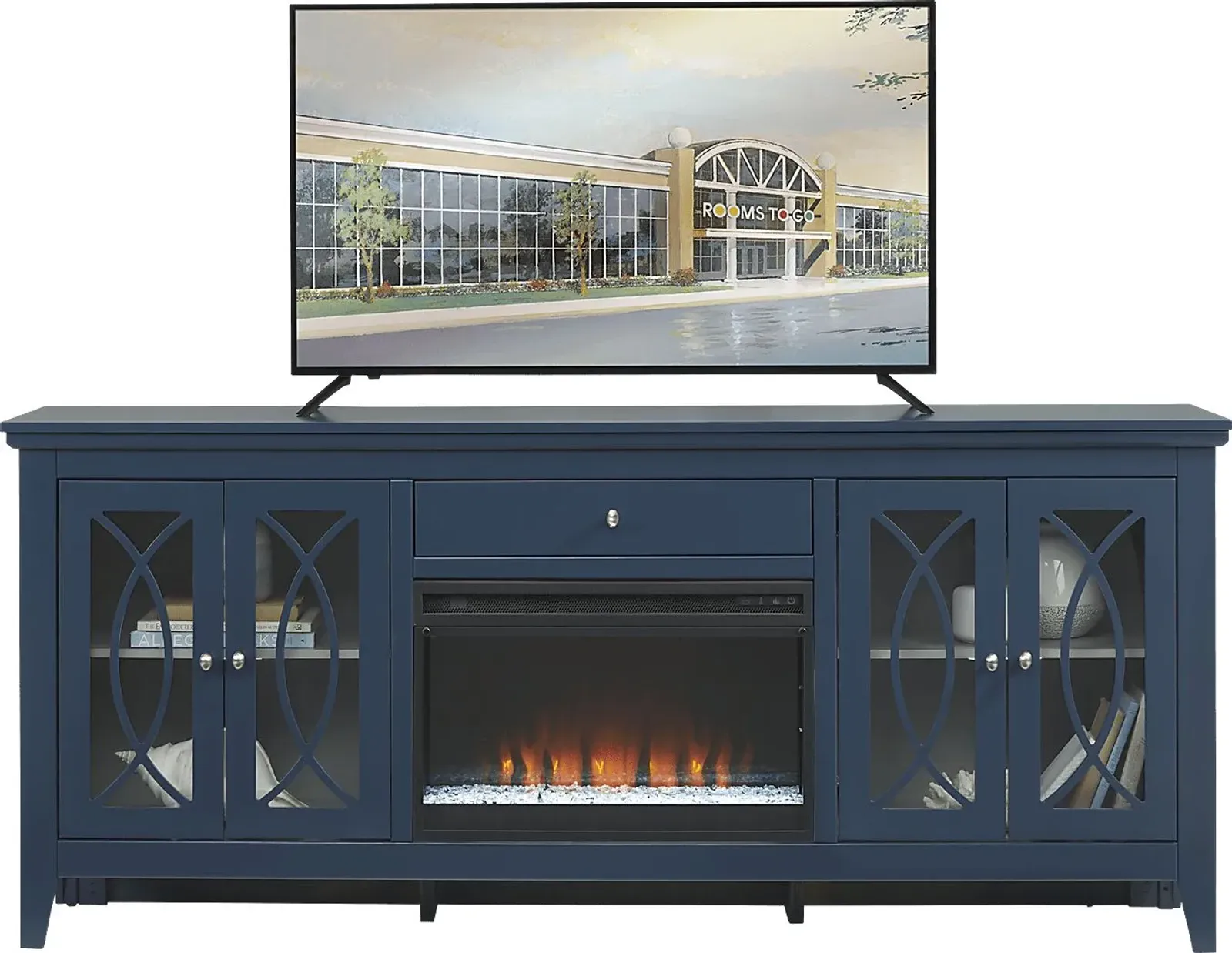 Rooms to go fireplace tv stand store