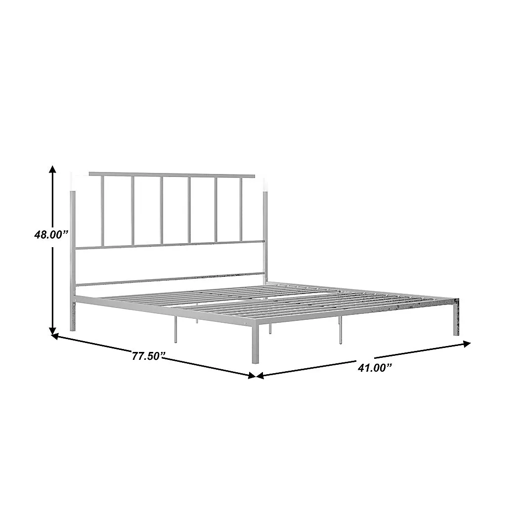 Beloak Black Twin Platform Bed