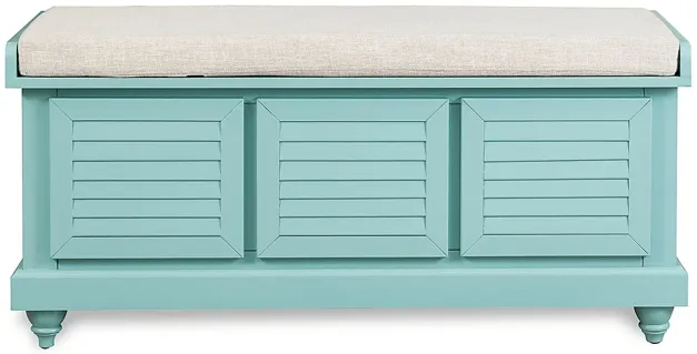 Fourwood Teal Storage Bench