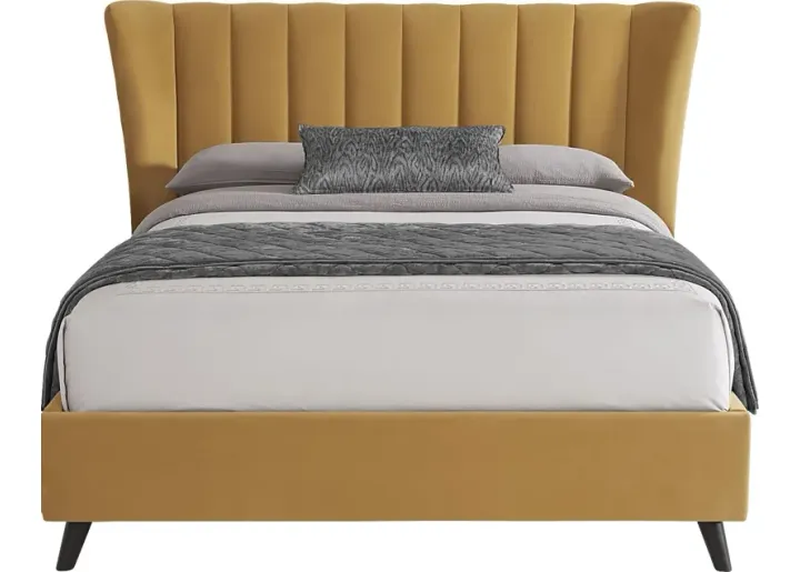 Nanton Park Yellow 3 Pc King Upholstered Bed by Rooms To Go Furniture
