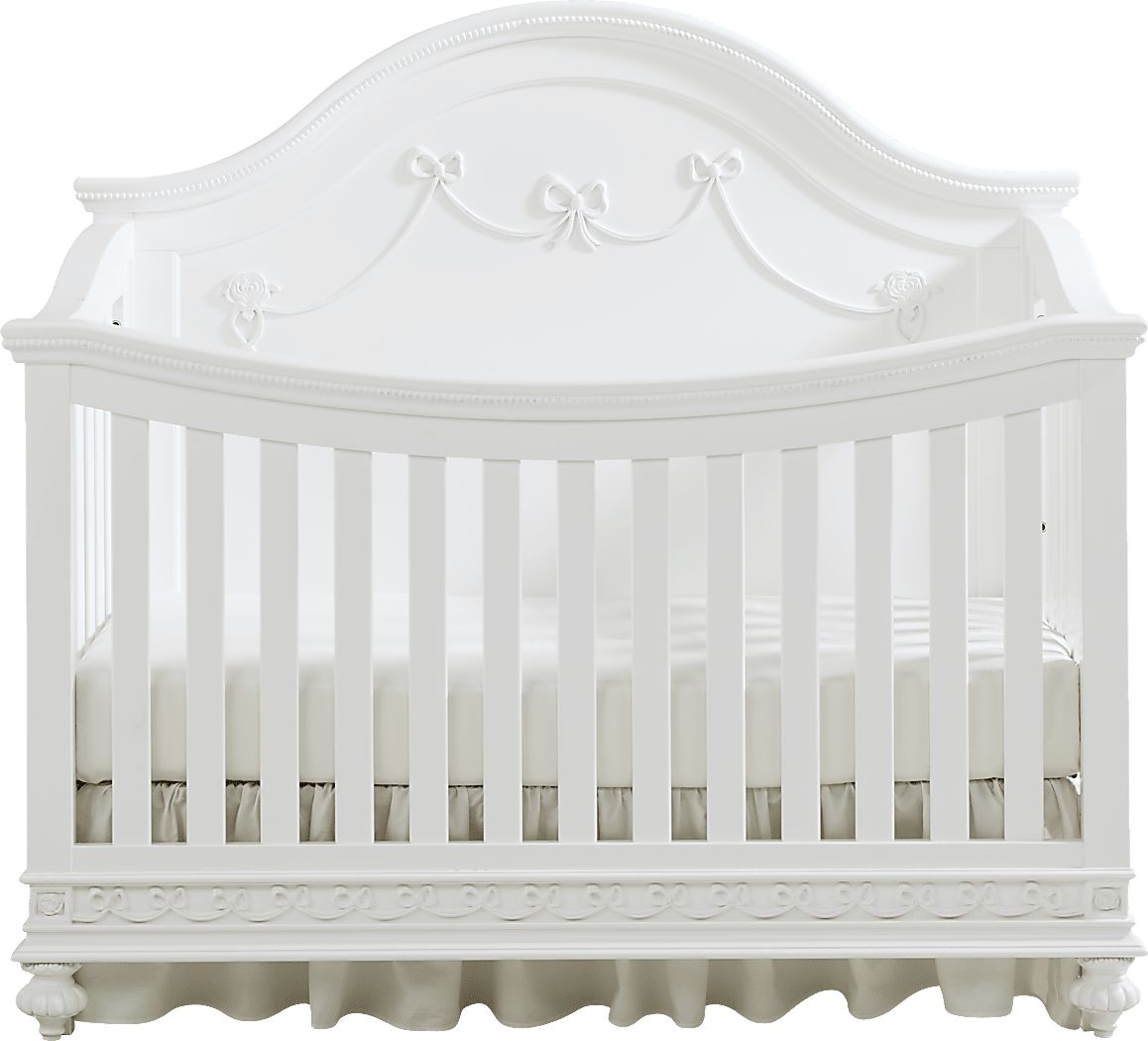 Disney Princess Fairytale White Convertible Crib