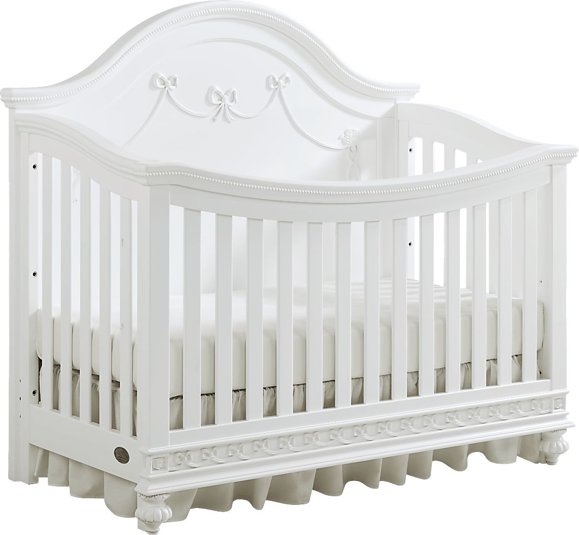 Disney Princess Fairytale White Convertible Crib