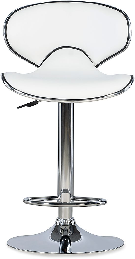 Moeta White Desk Stool