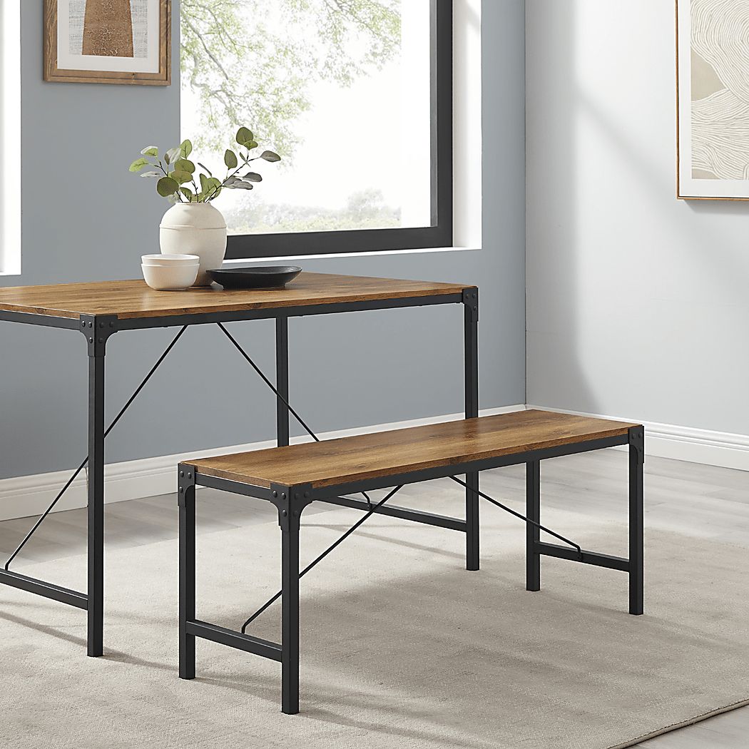 Aneglor Brown Dining Bench