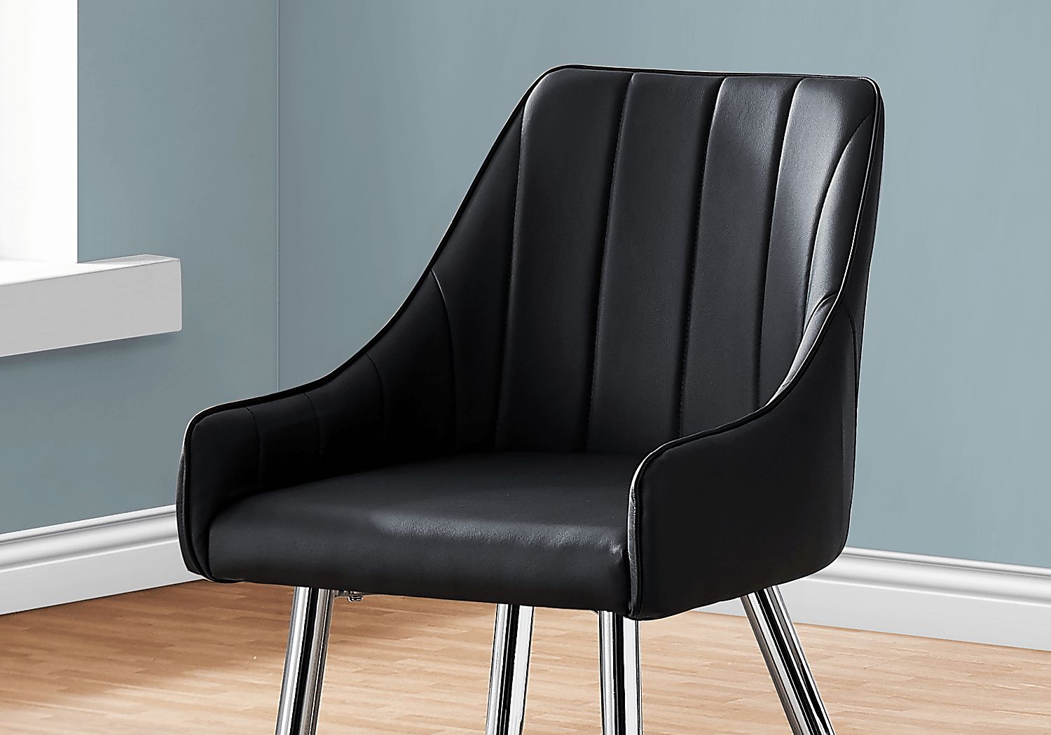 Dashby Black Chrome Arm Chair