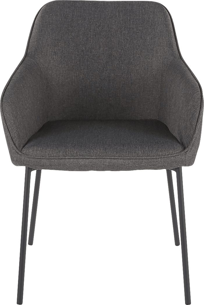Evarts Charcoal Dining Chair, Set of 2