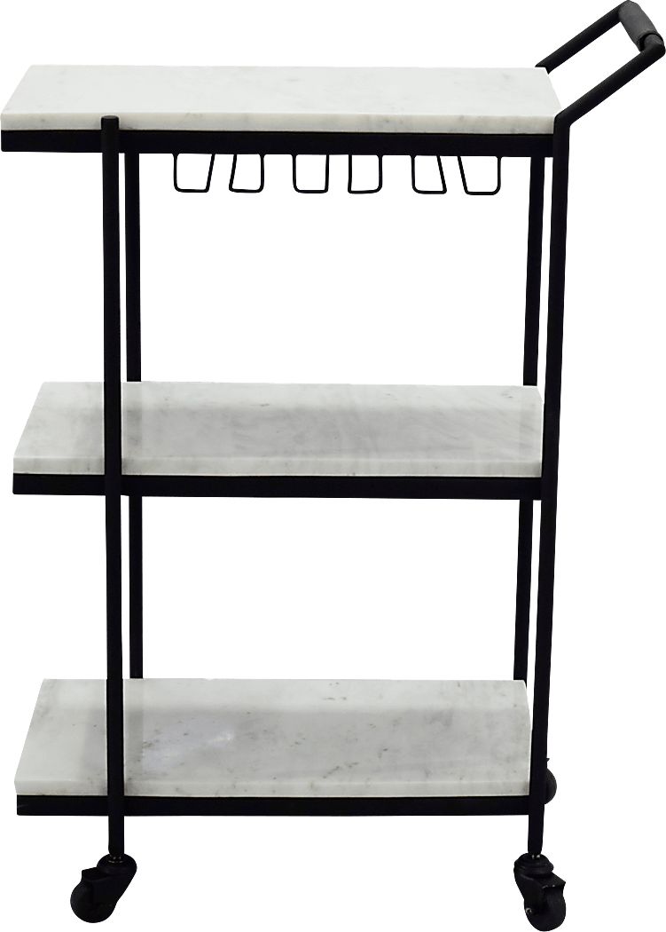 Geensbank White Bar Cart