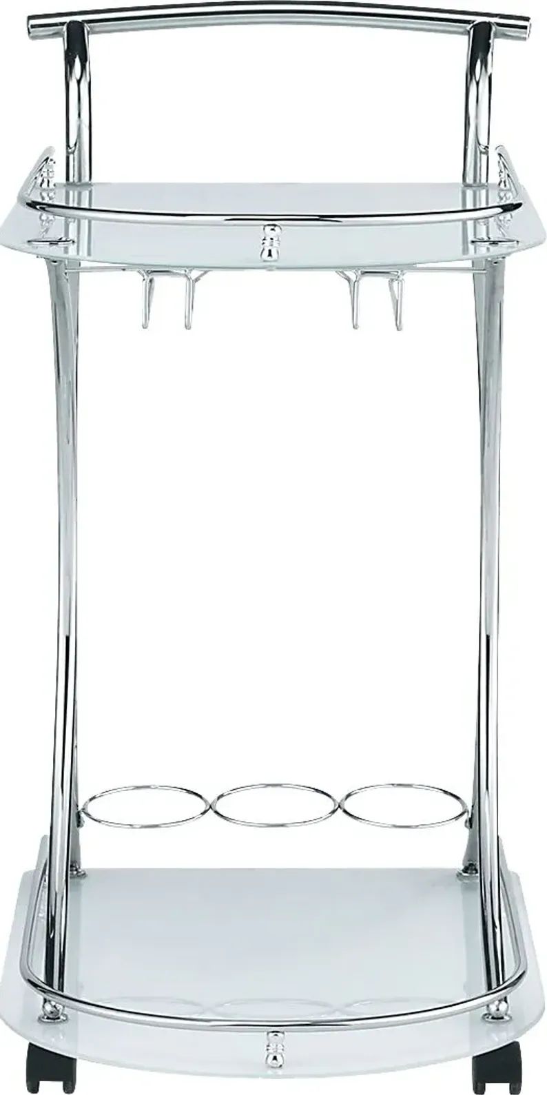 Akahi White Bar Cart