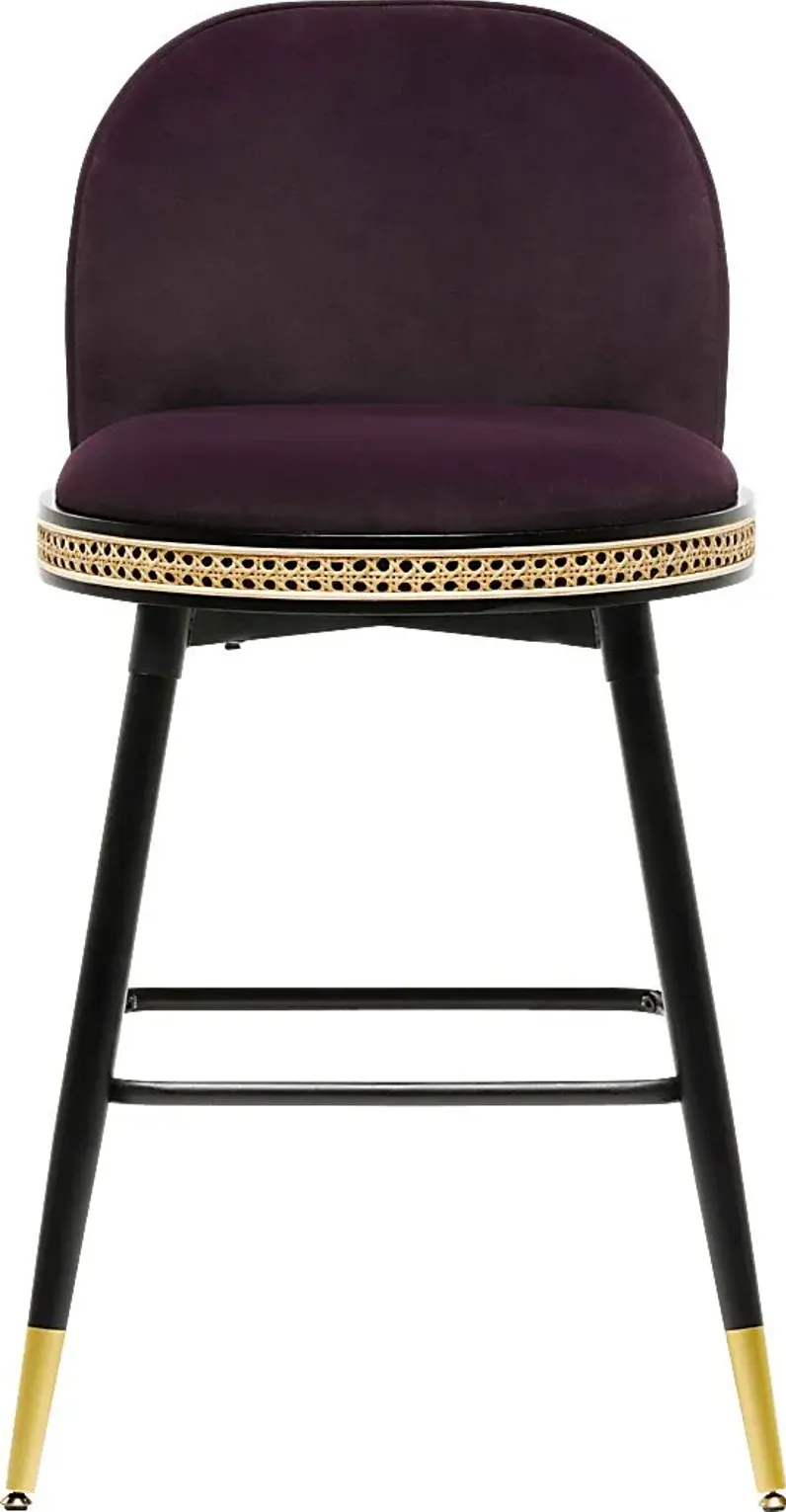 Loweland Purple Counter Stool