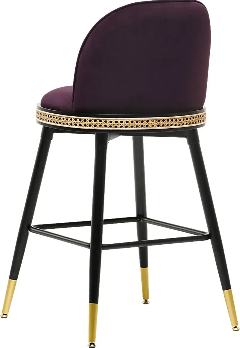 Loweland Purple Counter Stool