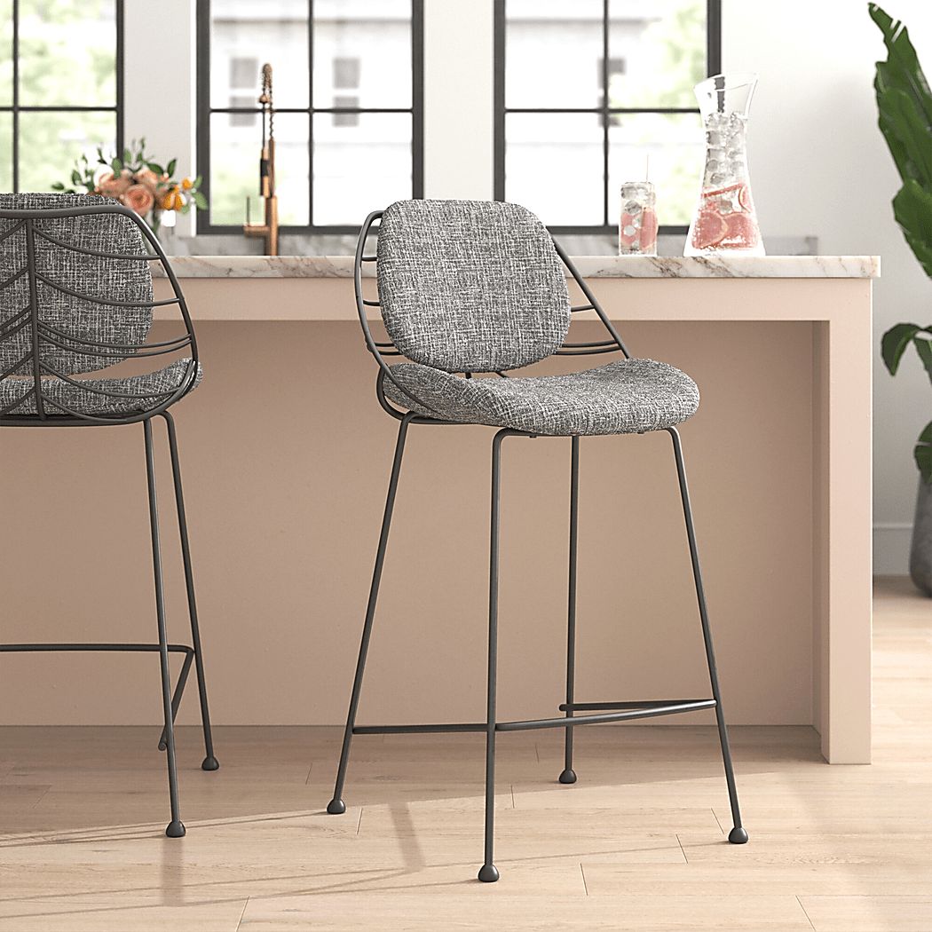 Sheffer Light Gray Bar Stool