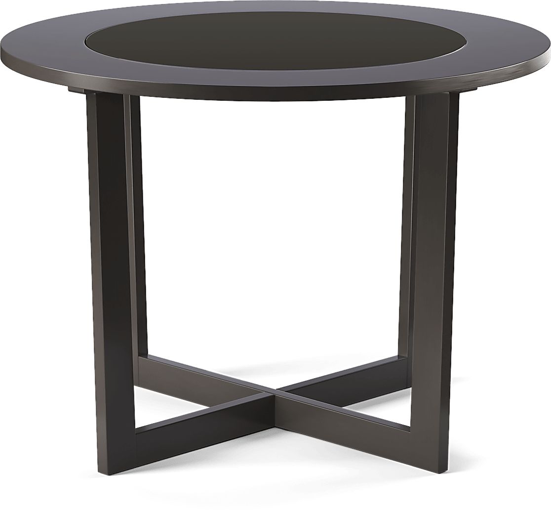 Mabry Espresso 5 Pc Dining Set with Cream Chairs