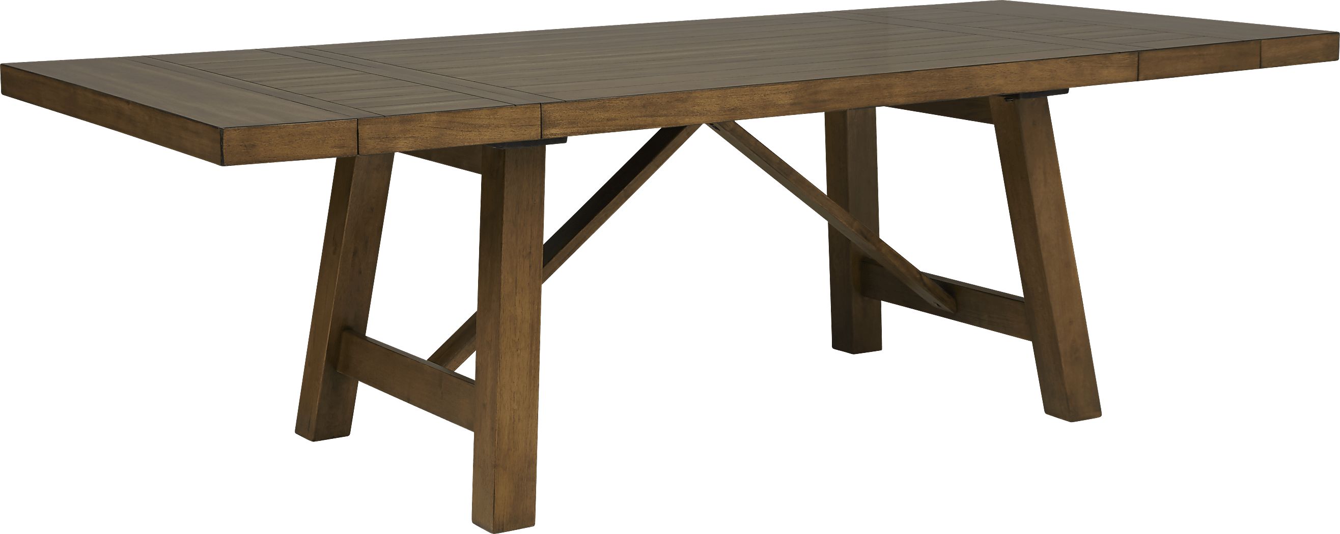 Acorn Cottage Brown Rectangle Trestle Dining Table