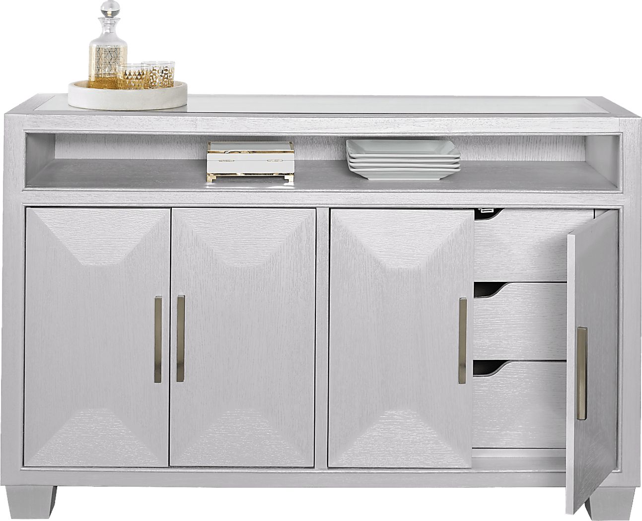 Taylor Trace White Credenza