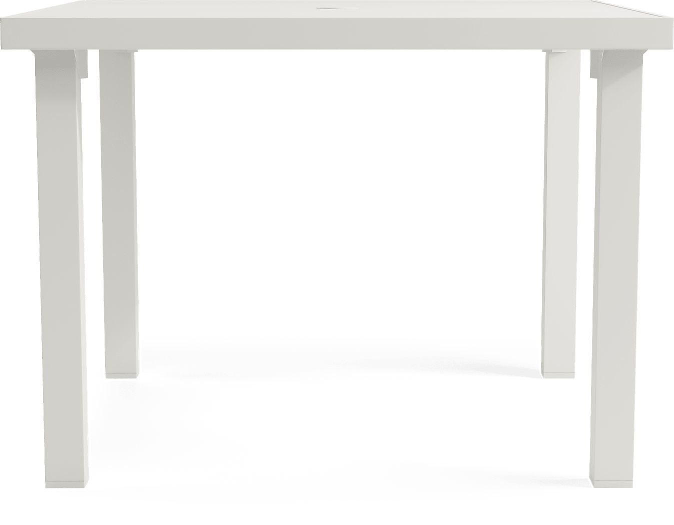 Park Walk White 40 in. Square Outdoor Dining Table