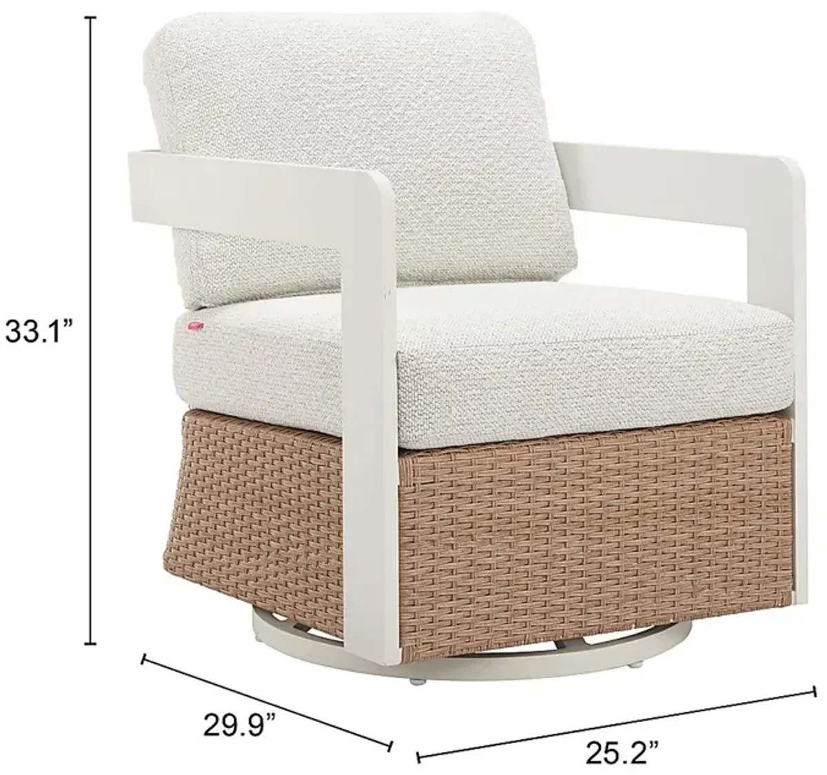 Beachside Walk White Denim Slipcover Chair by Rooms To Go | Furniture.com