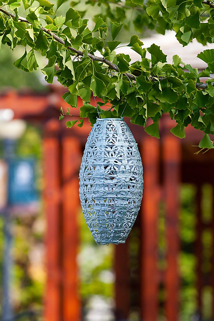 Hymin Estates Outdoor Sage Solar Lantern