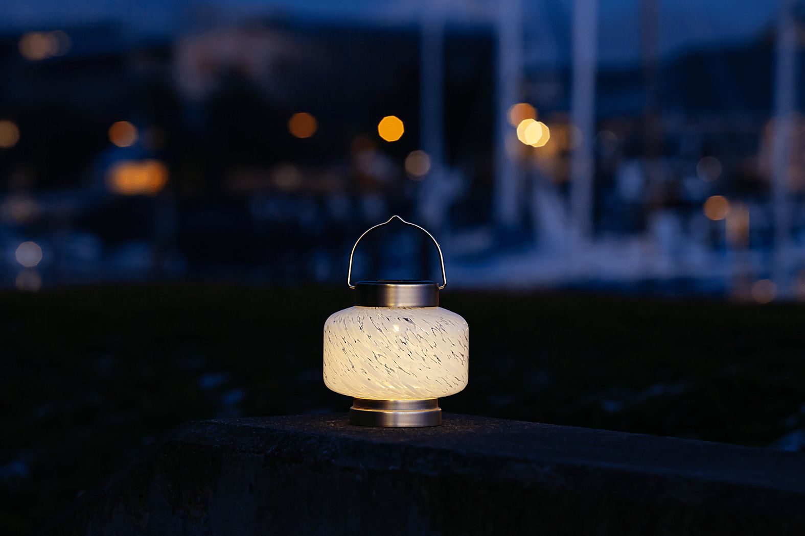Smay Avenue Outdoor White Solar Lantern