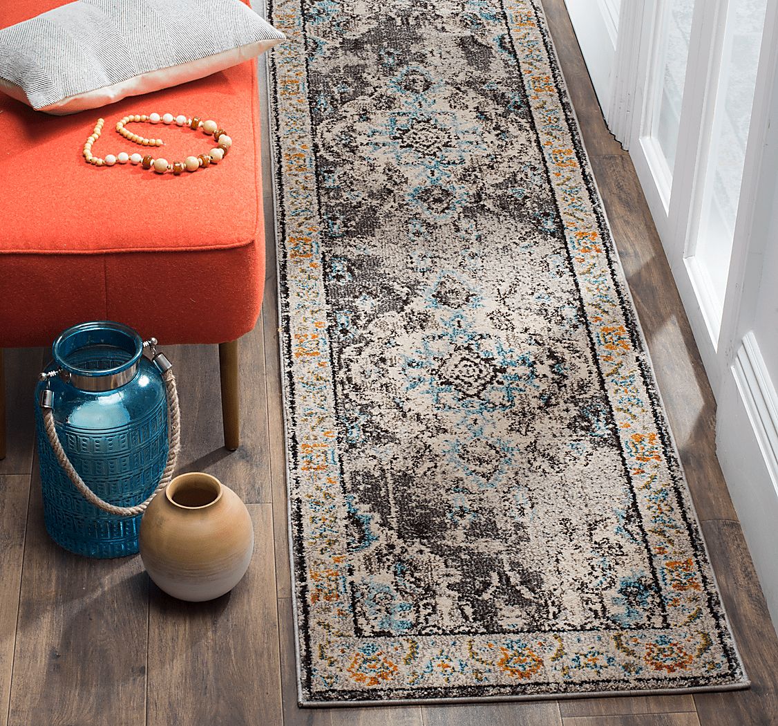 Jailyn Gray 2'2 x 10' Runner Rug