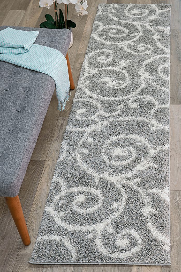 Kerli Gray 2' x 7'2 Runner Rug