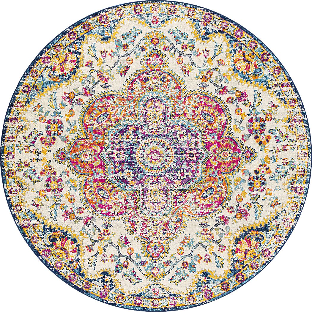 Chelsina II Multi 7'10 Round Rug