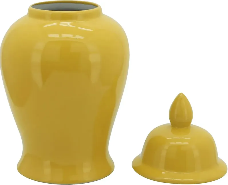 Quimper Yellow Large Jar