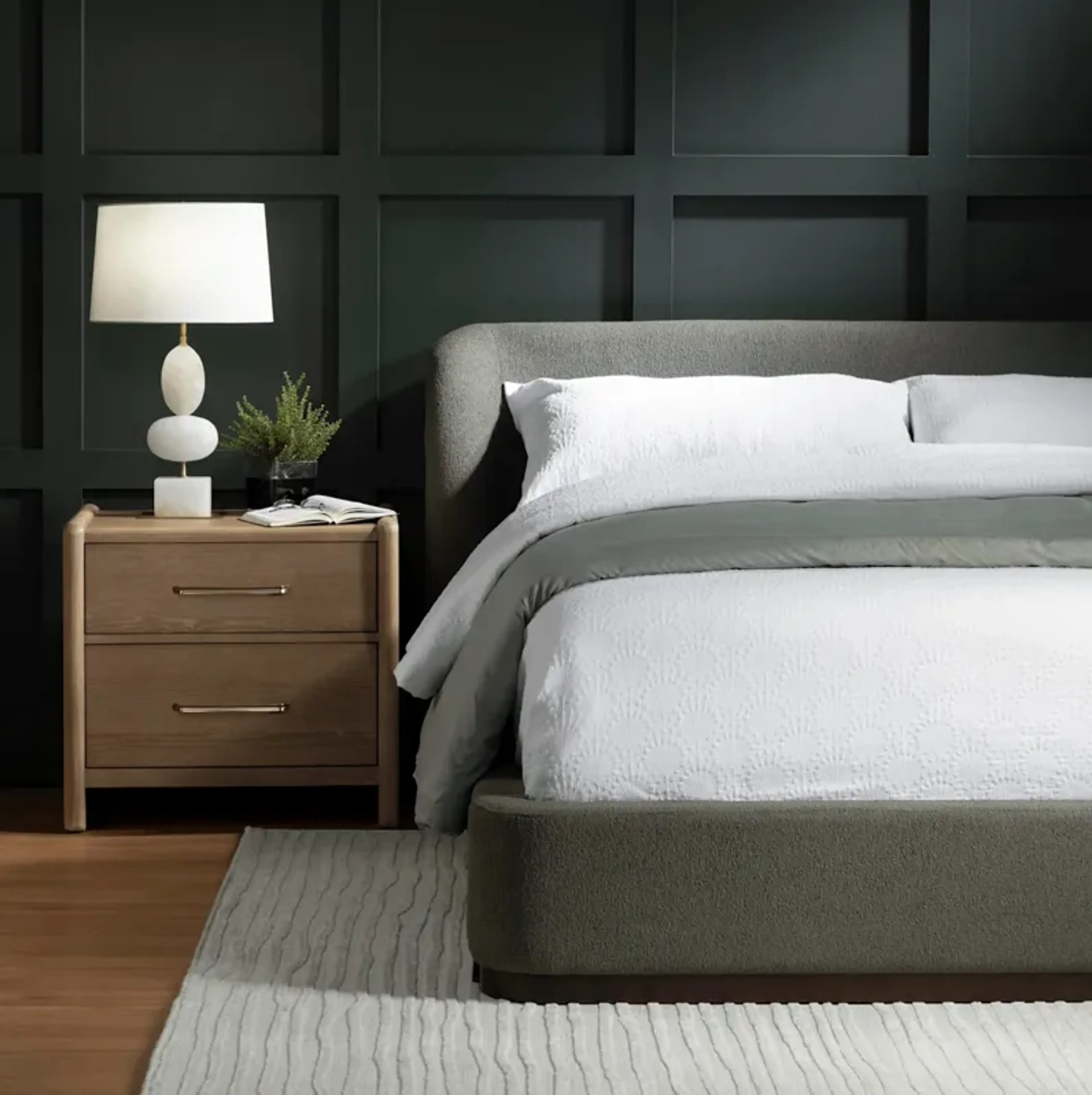 Harkin King Upholstered Bed Star Furniture | Furniture.com