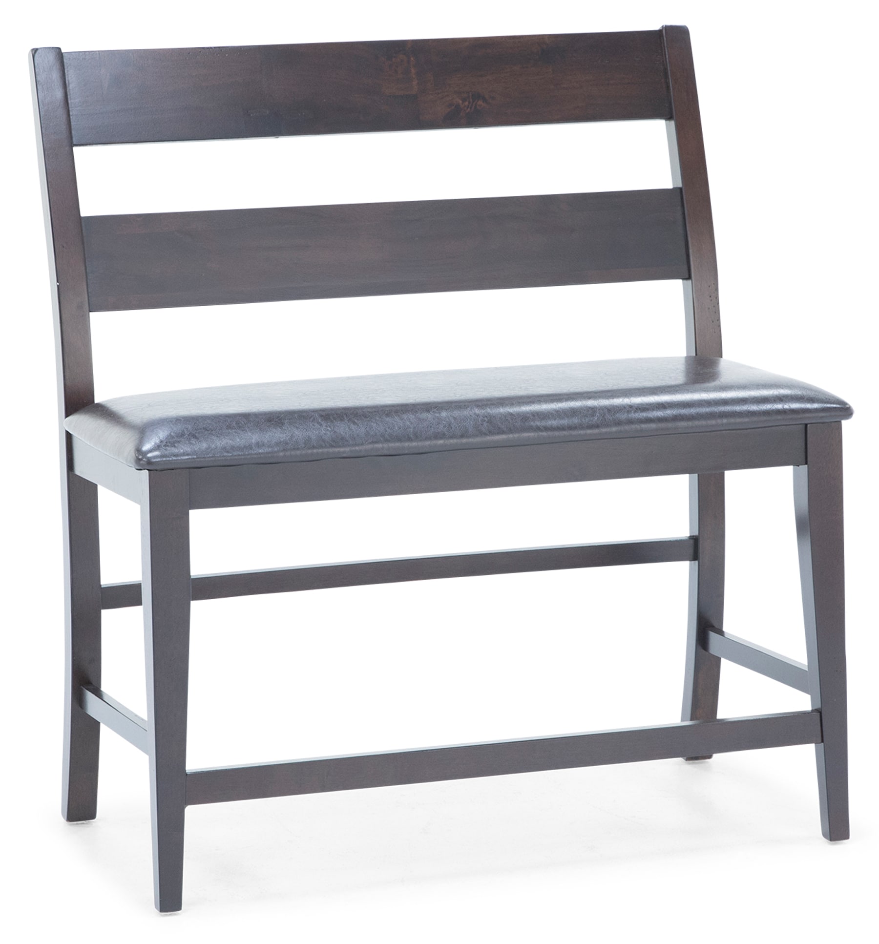 Dark Rustic Counter-Height Bench