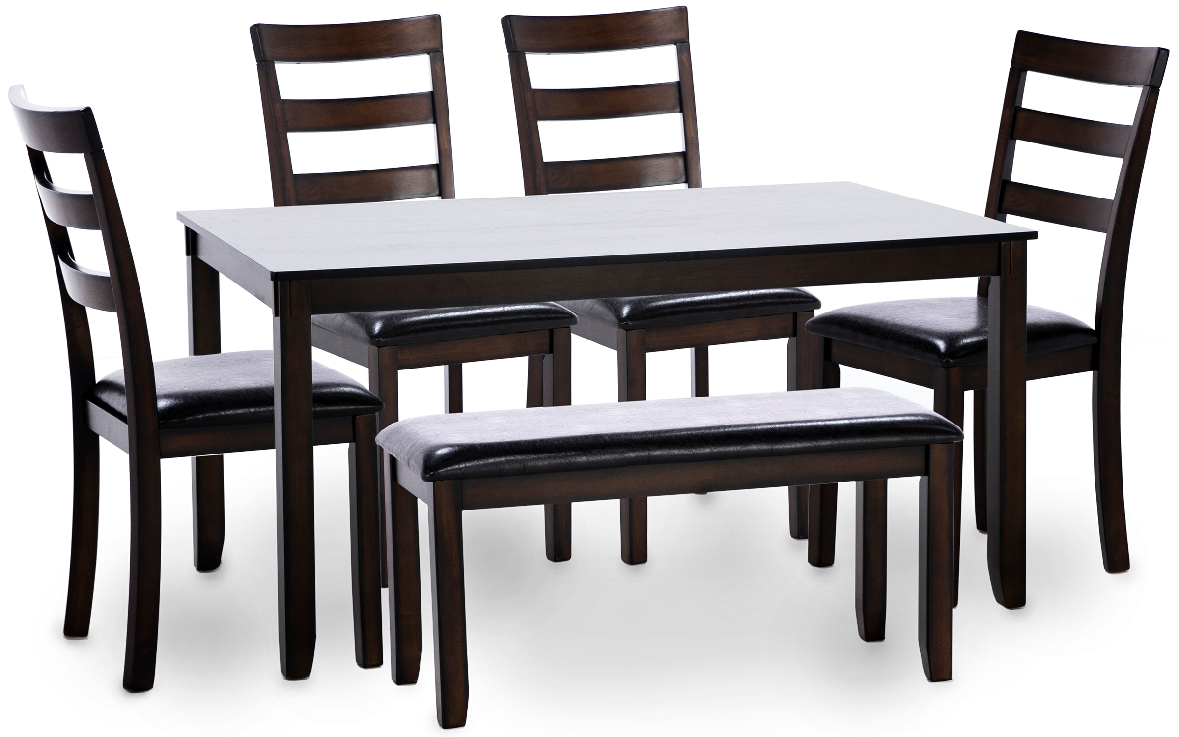 Customer Assembles Colton 6-Pc. Dining Set Includes Bench, Brown