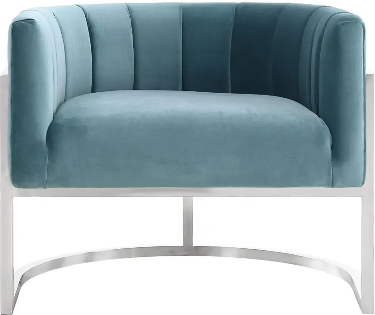 Rory Chocolate Brown Boucle Swivel Chair by TOV Furniture | Furniture.com