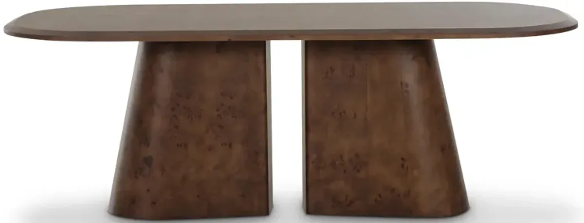 Cynthia Travertine Concrete Indoor / Outdoor 87 inch Long Dining Table ...