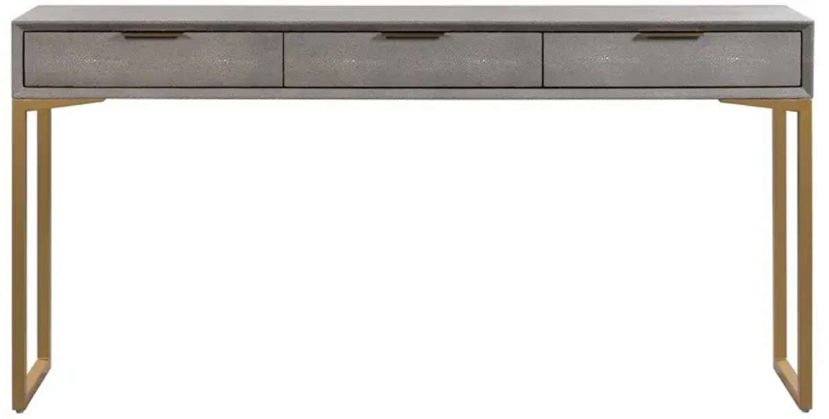 Patty Pastel Blue Rattan Console Desk by TOV Furniture | Furniture.com