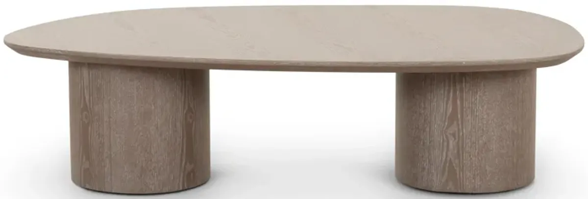 Tanner Natural Burl and Cream Ash Coffee Table by TOV Furniture ...