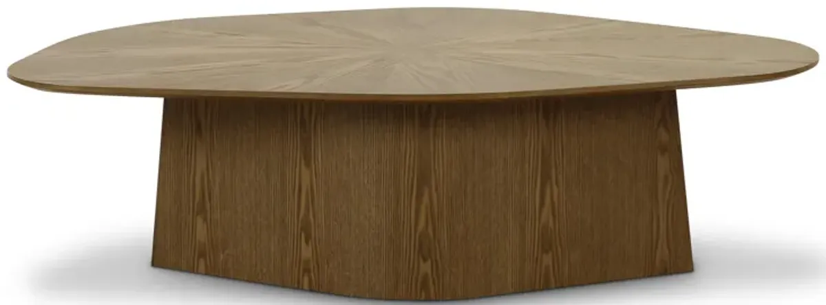 Tanner Natural Burl and Cream Ash Coffee Table by TOV Furniture ...